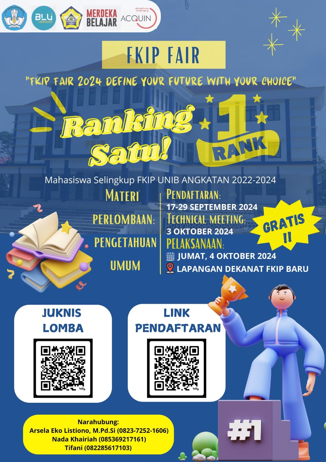Lomba Rangking 1 FKIP FAIR 2024 - FAKULTAS KEGURUAN DAN ILMU PENDIDIKAN